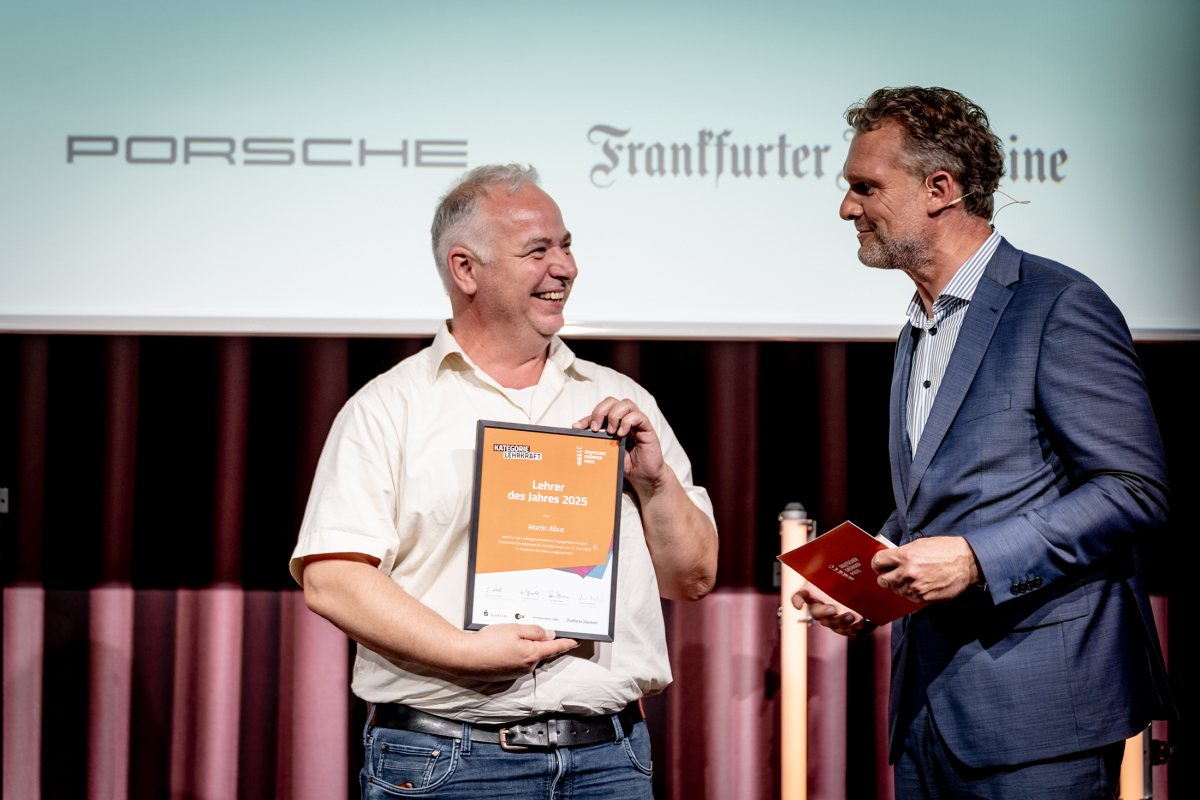 Martin Albus, 2025 | Deutscher Gründerpreis für Schüler:innen